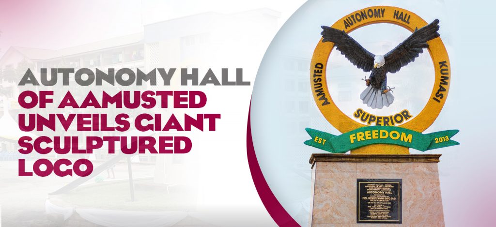 Autonomy Hall of AAMUSTED Unveils Giant Sculptured Logo | AAMUSTED