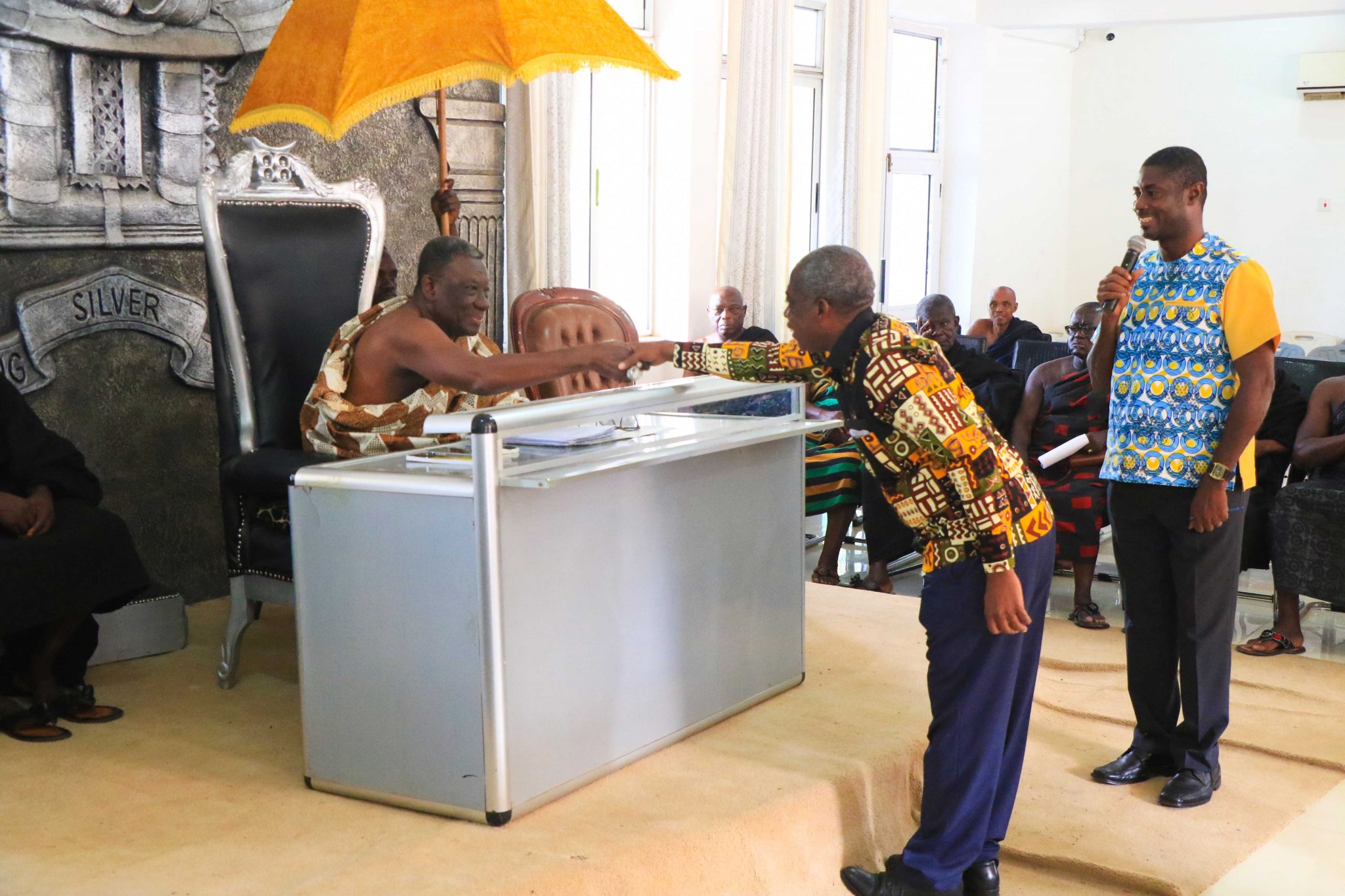 AAMUSTED Management Visit Asante Mamponghene | AAMUSTED