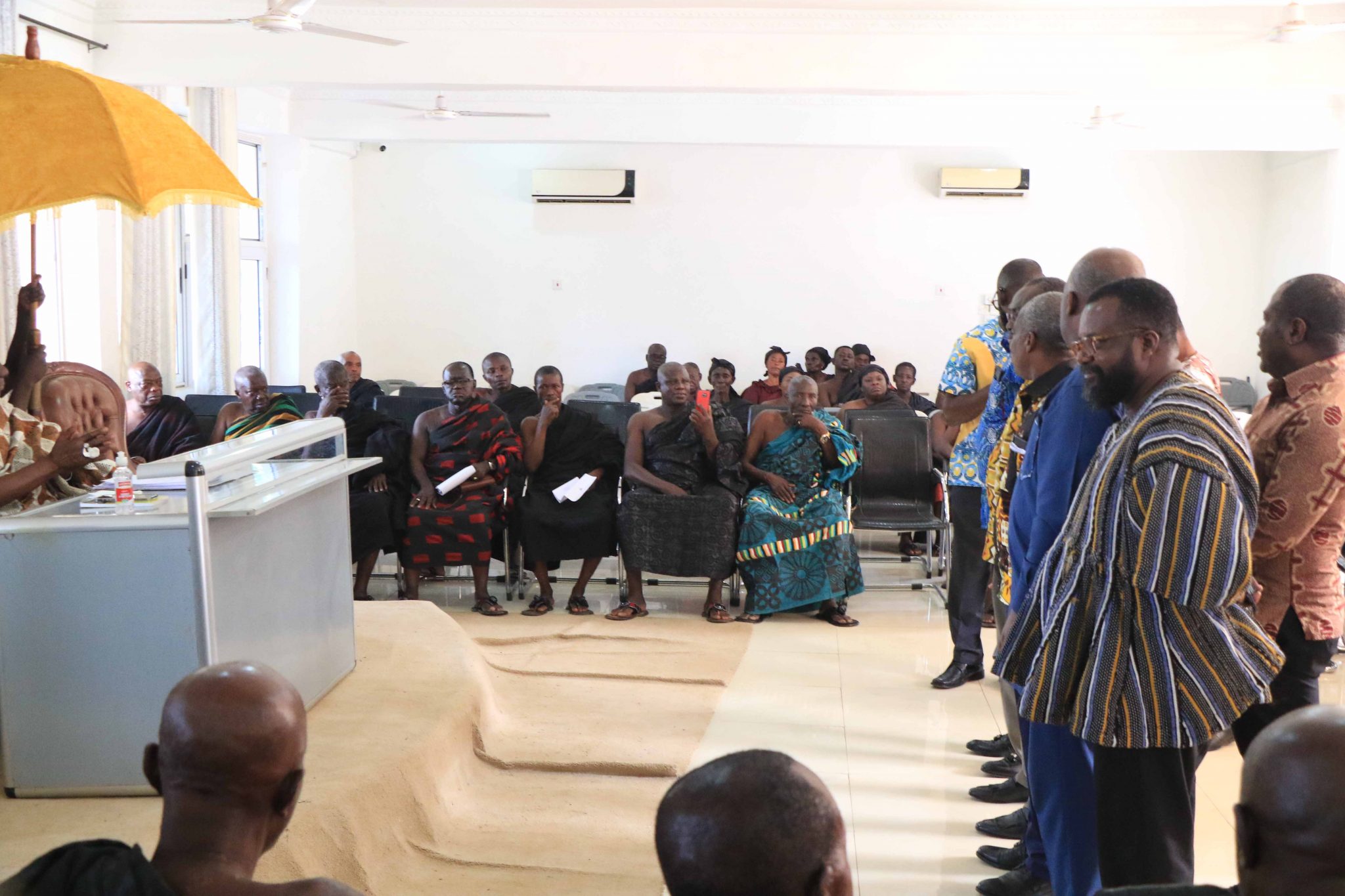 AAMUSTED Management Visit Asante Mamponghene | AAMUSTED