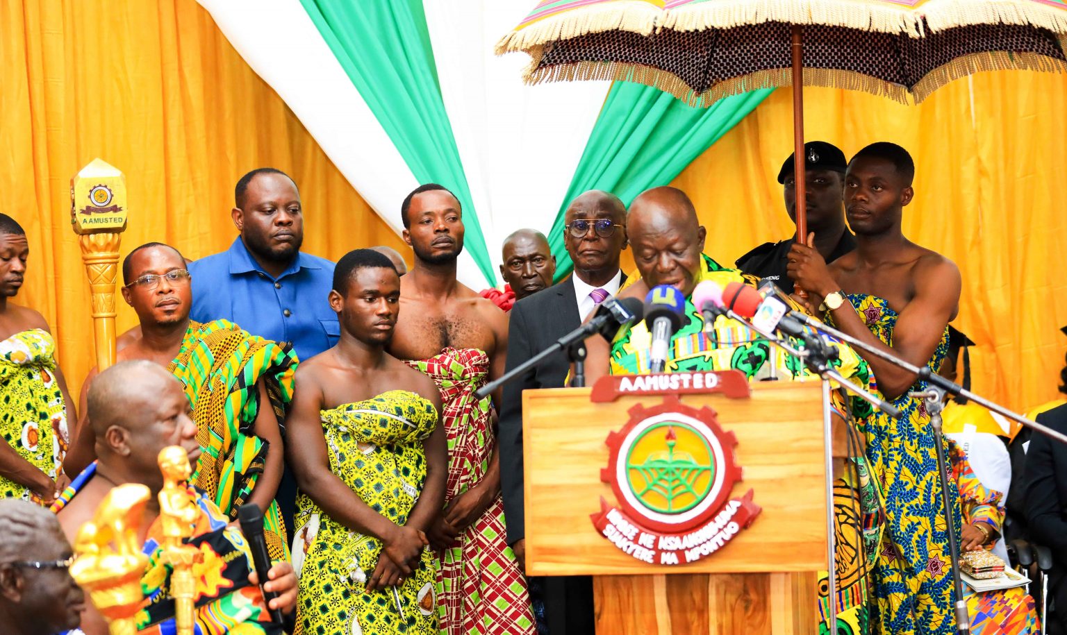 Prof. Sarfo Invested as First Vice-Chancellor of AAMUSTED | AAMUSTED