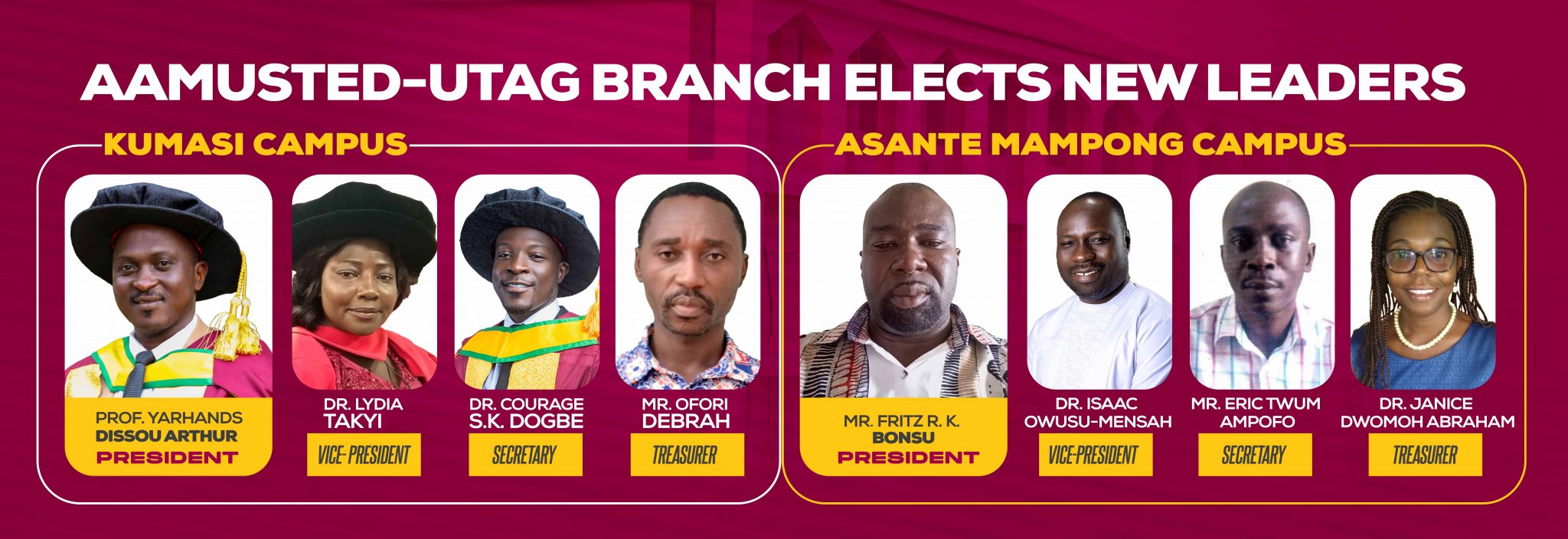 AAMUSTED-UTAG Branch Elects New Leaders | AAMUSTED