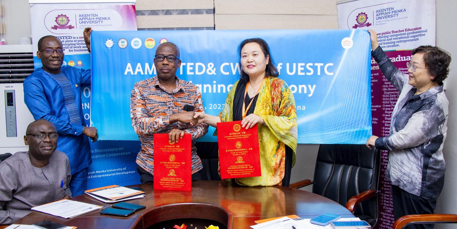 AAMUSTED Signs MoU with CWAS of UESTC to Collaborate for Five Years ...