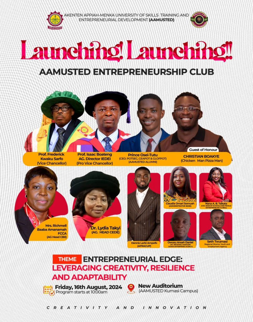 Launching of AAMUSTED Entrepreneurship Club | AAMUSTED