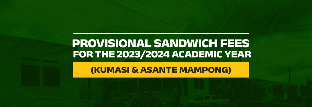 Provisional Sandwich Fees for the 2023/2024 Academic Year | AAMUSTED