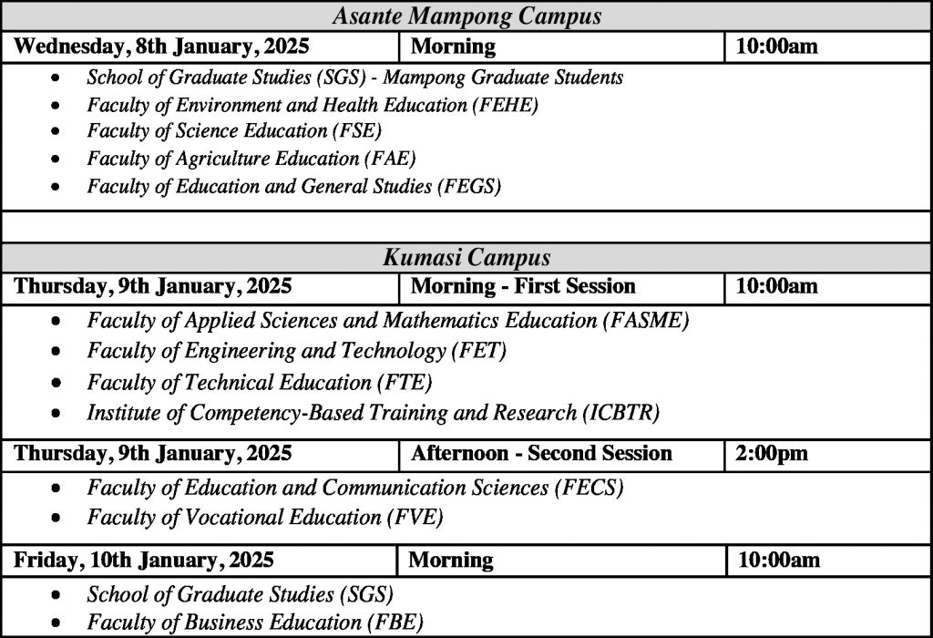 Important Notice on Third Congregation | AAMUSTED